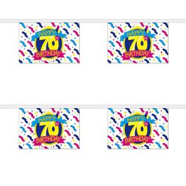 Buy Happy 70th Birthday Bunting | Midland Flags