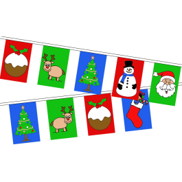 Christmas Giant 12m Rectangle Bunting