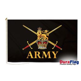 Buy British Army Style B (Black) Background DuraFlag Premium Quality ...