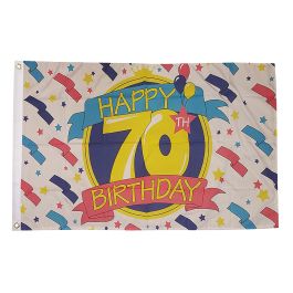 Buy Happy 70th Birthday Flag | Midland Flags