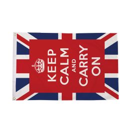 Buy Keep Calm and Carry On Uk Flag | Midland Flags