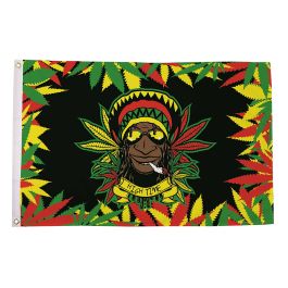 Buy Rasta Man Leaves Flag | Midland Flags