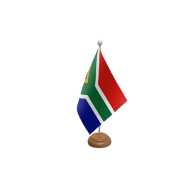 Buy South Africa New Wooden Table Flag | Midland Flags